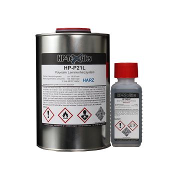 Polyester resin system including hardener | HP-Textiles